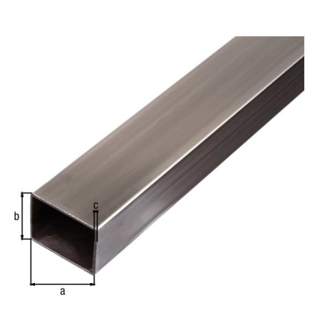 Tubo rectangular de acero de 1 metro. Tienda de perfilería online.
