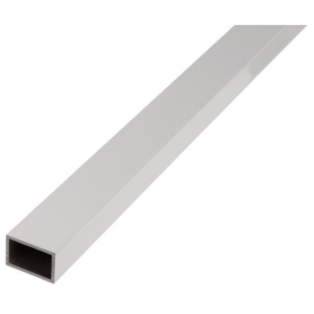 Tubo rectangular de aluminio anodizado platade 1 metro. Tienda de ...