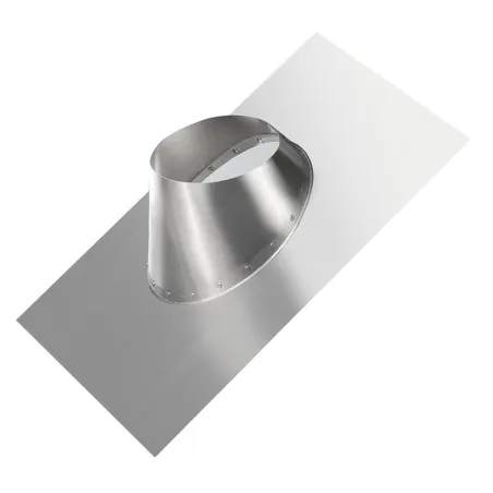 Salida de techo con cubreaguas 45º para chimenea de doble pared ...