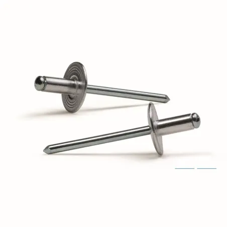 Remache estándar aluminio/acero cabeza ancha de 14 mm. Bralo Ecoblíster