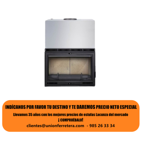 Chimenea calefactora Sarria 16 de Lacunza. Venta online de chimeneas